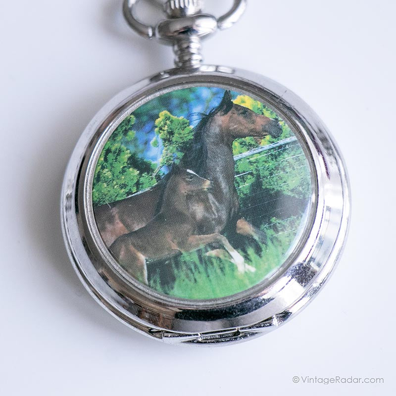 Vintage Wolf Pocket Watch | Animal Pocket Watch – Vintage Radar