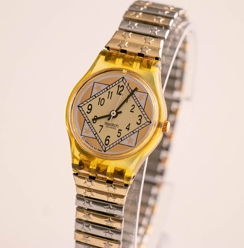 1994 Swatch Lady LG111 STARLINK Watch | Gold & Silver-tone Swatch Lady ...