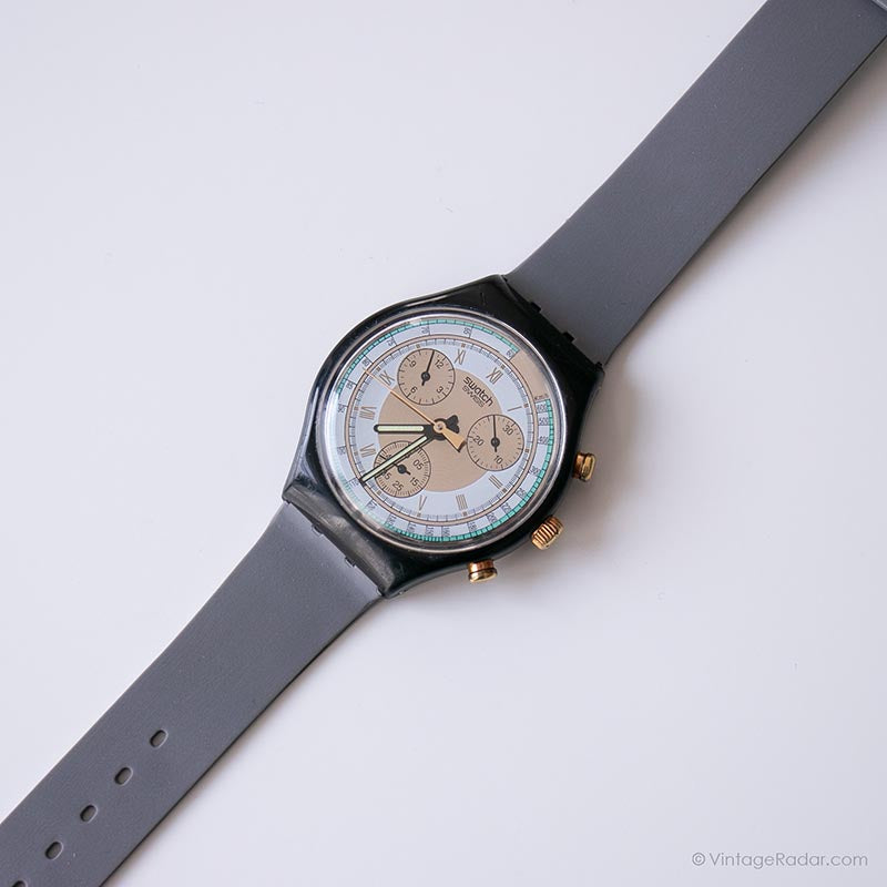 1991 Swatch SCB109 COLOSSAL Watch | Vintage Elegant Swatch Chrono ...