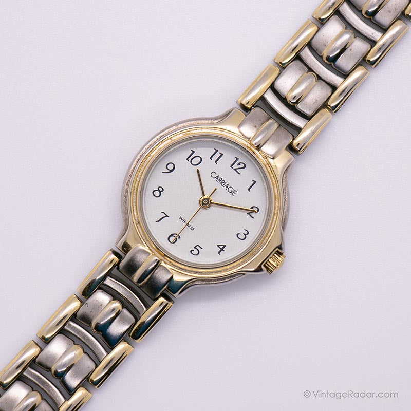 Two-Tone Classic Carriage Vintage Watch | Timex Ladies Watches ...