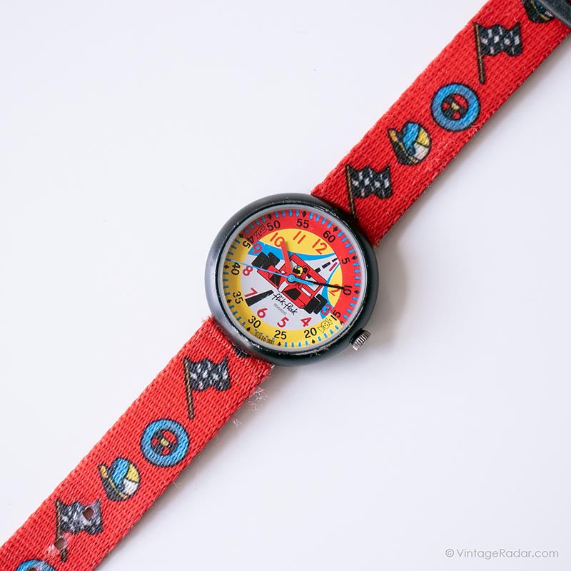 1991 Flik Flak by Swatch Drag Racing Watch | Racecar Gift Watch ...
