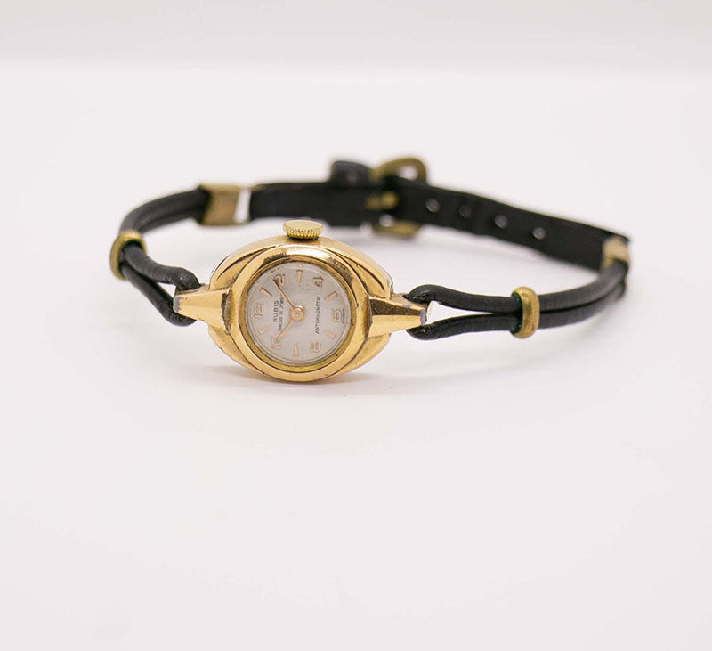 Rubis Ancre 15 Jewels Watch Antimagnetic Gold-Plated Watch for Women ...