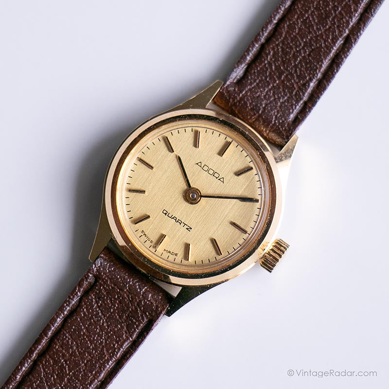Vintage Gold-tone Adora Watch | Luxurious Wristwatch for Her – Vintage ...