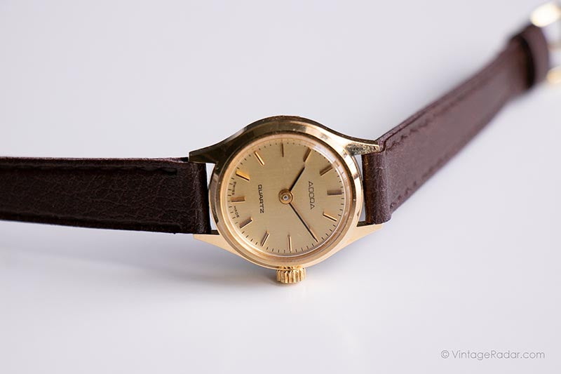 Vintage Gold-tone Adora Watch | Luxurious Wristwatch for Her – Vintage ...