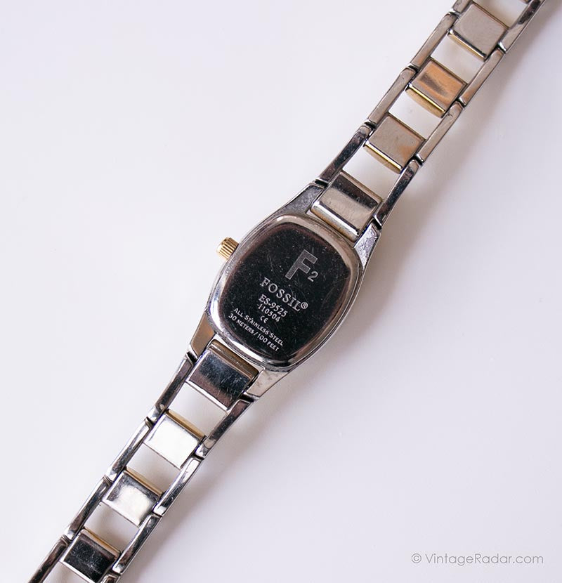 Tiny Vintage Rectangular Fossil Dress Watch | Extra Small Wrist Sizes ...