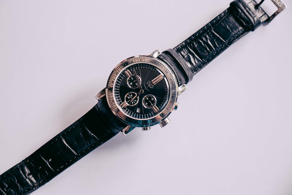 Dolce and Gabbana Chronograph Quartz | 44mm Black D&G Men's Watch ...
