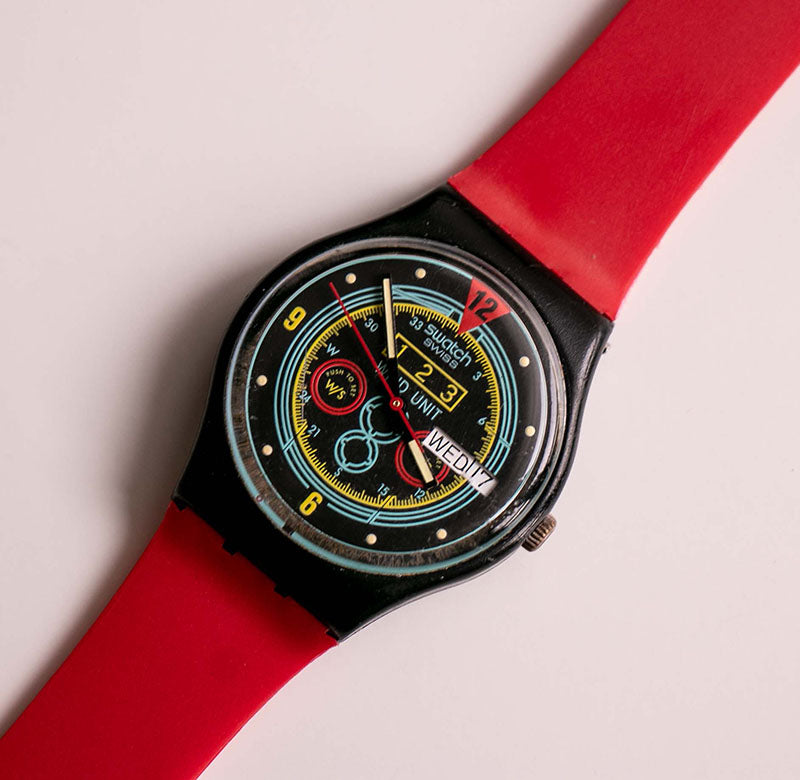 RARE 1987 Swatch Navigator GB707 | 80s Vintage Swiss Swatch Watch ...
