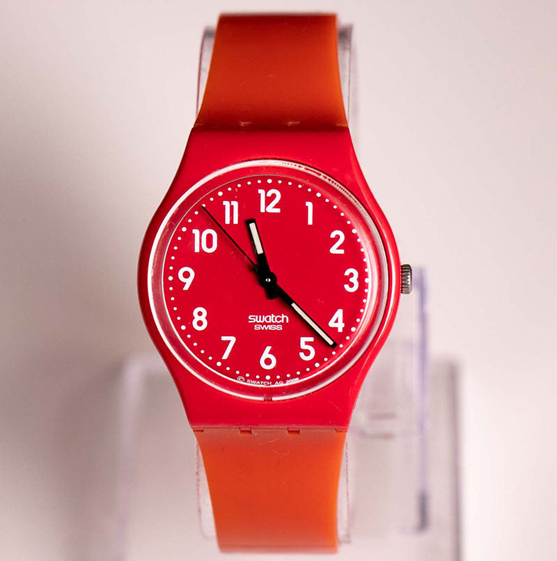 Vintage 2009 CHERRY-BERRY GR154 Swatch Watch | Red Swatch Watch ...