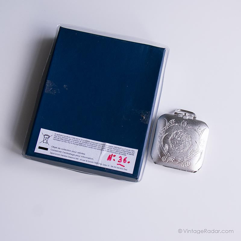 Vintage Square Pocket Watch | Collectible Floral Pocket Watch – Vintage ...