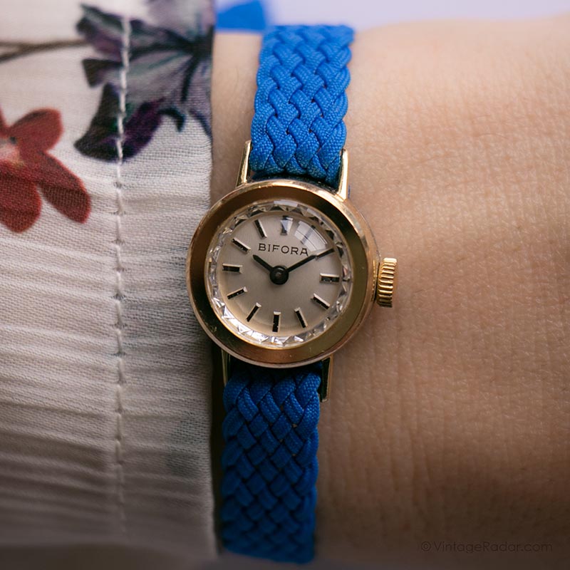 Vintage Bifora Gold-tone Watch | 1960s Ladies Mechanical Wristwatch ...