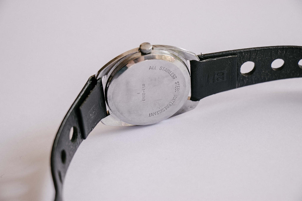 Regent De Cave Swiss Made Military Watch | Black Swiss 1970s Watches ...