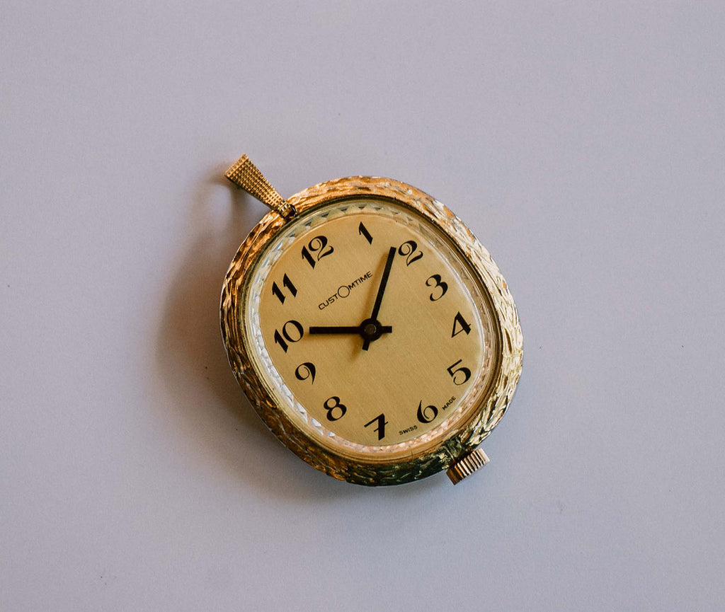 Custom Time Swiss Made Pocket Watch | Mechanical Watch Pendant Jewelry ...