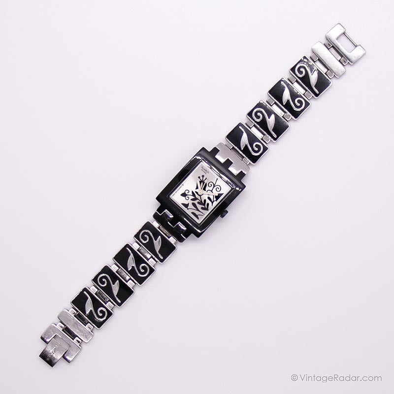 2005 Swatch SUBB111G EVENING ONLY Watch | Floral Swatch Square ...