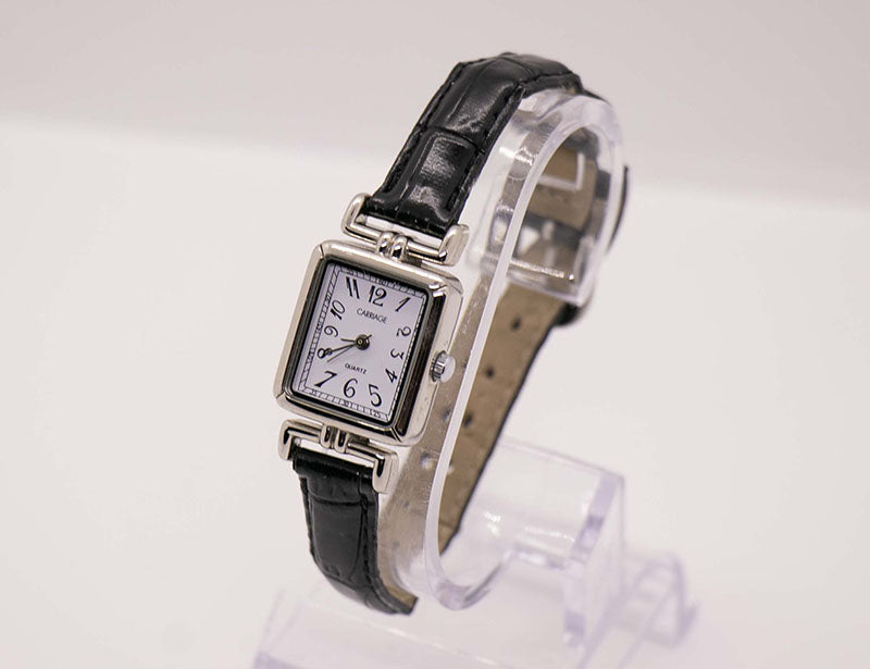 Square-dial Carriage by Timex Watch | Luxury Silver-tone Ladies' Watch ...