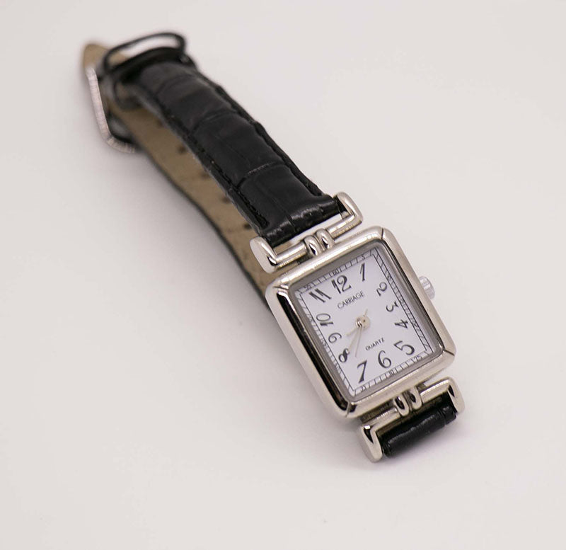 Square-dial Carriage by Timex Watch | Luxury Silver-tone Ladies' Watch ...
