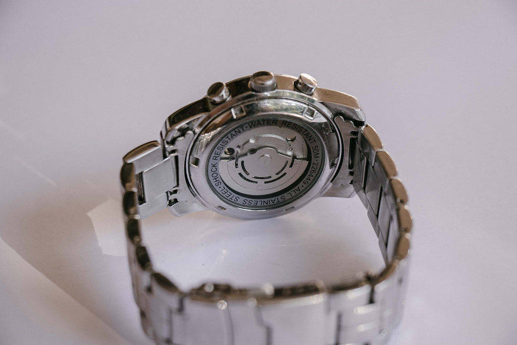 TCM Automatic Watch for Men | Silver-tone Stainless Steel Chronograph ...