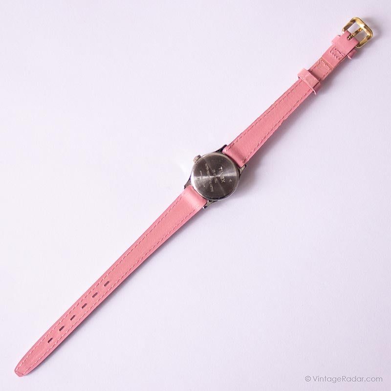 Vintage Tiny Watch by Timex | Pink Strap Wristwatch for Ladies ...