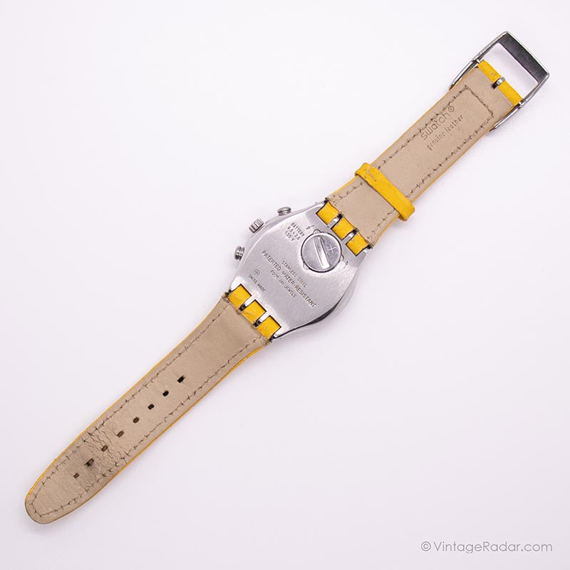 1998 Swatch YCS406 SECRET AGENT YELLOW Watch | RARE Swatch Chrono ...