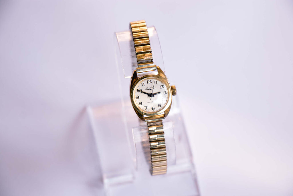 BWC Incabloc Swiss Mechanical Watch | Gold-tone Swiss Watch for Women ...