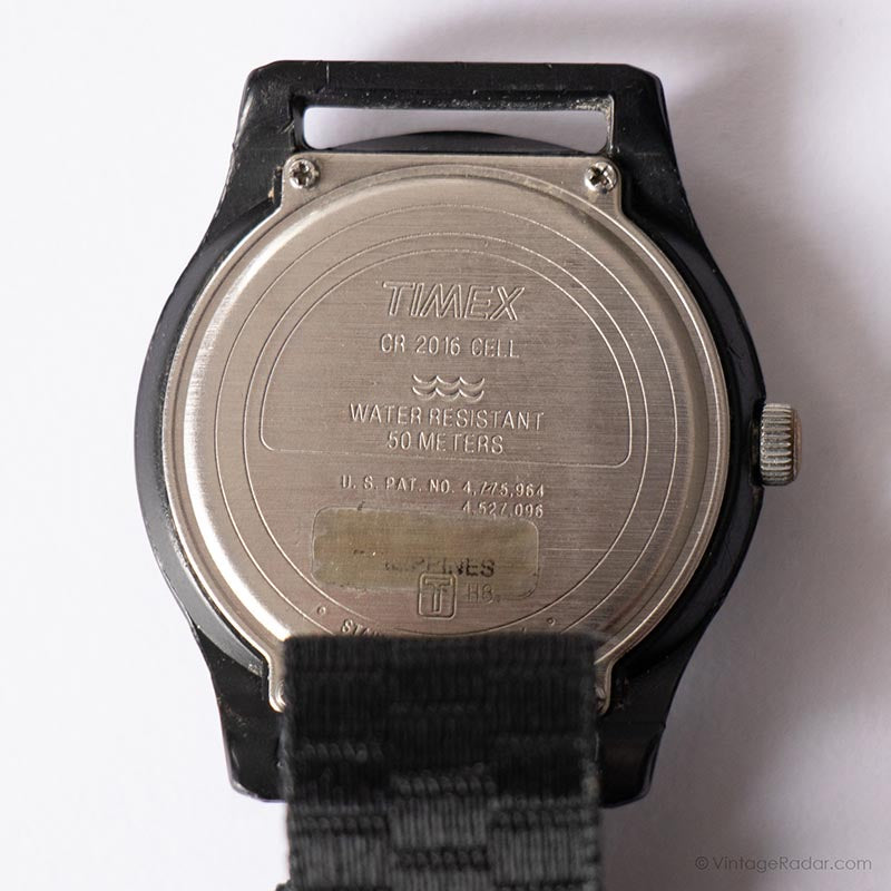 Vintage Black Timex Expedition Watch | White Dial Sports Watch ...