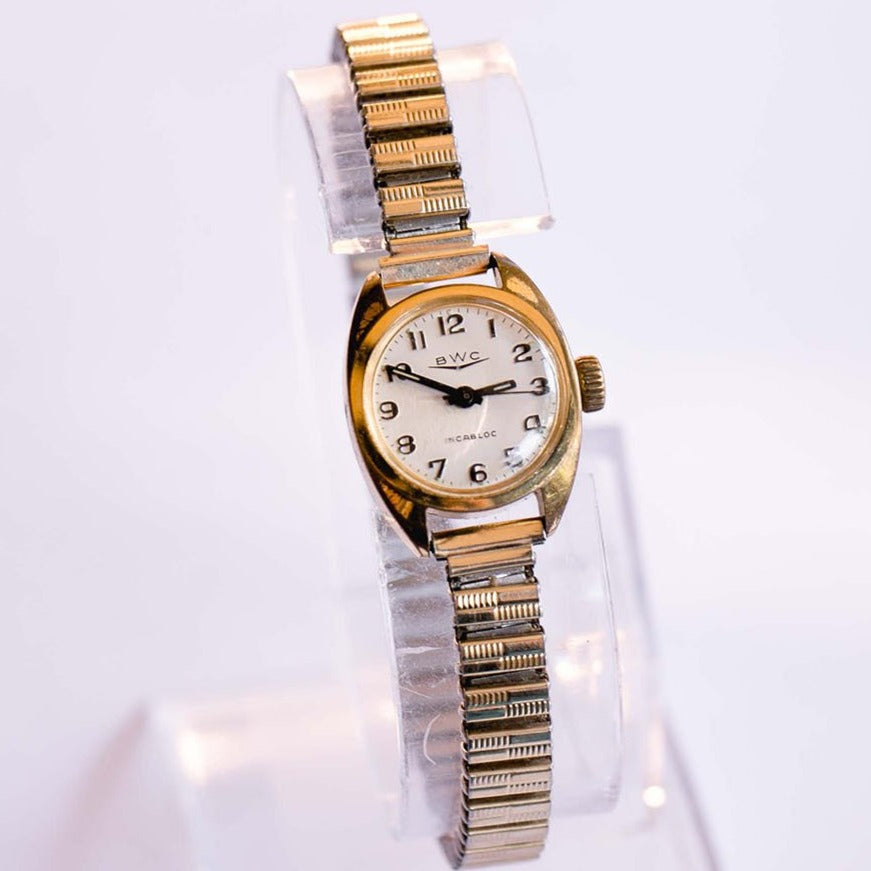 BWC Incabloc Swiss Mechanical Watch | Gold-tone Swiss Watch for Women ...