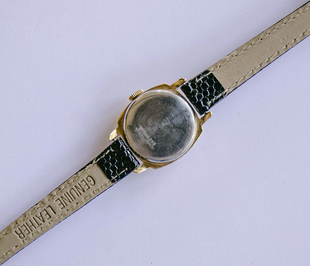 Vintage ZentRa Square-Dial Watch | Art Deco Inspired Gold-tone Watch ...