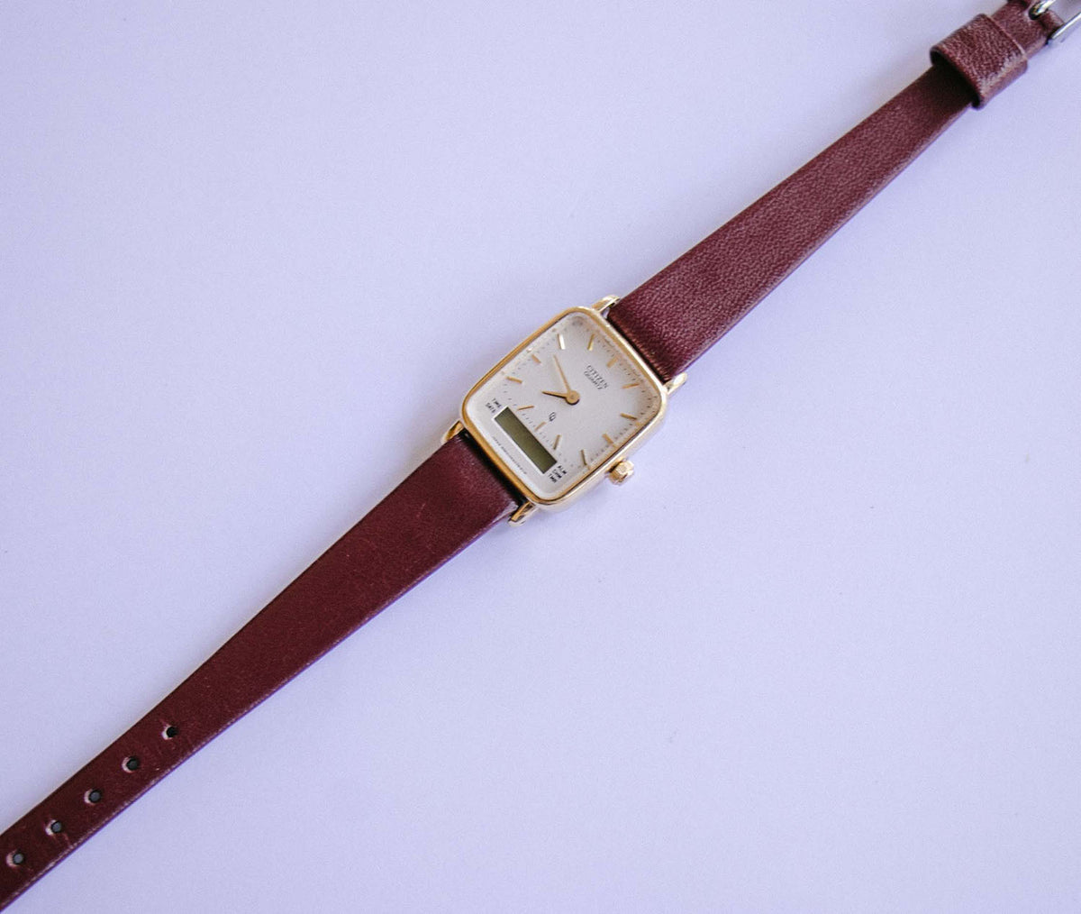 Dual-Display 8960-083962 Citizen Quartz Analog & Digital Watch Vintage ...
