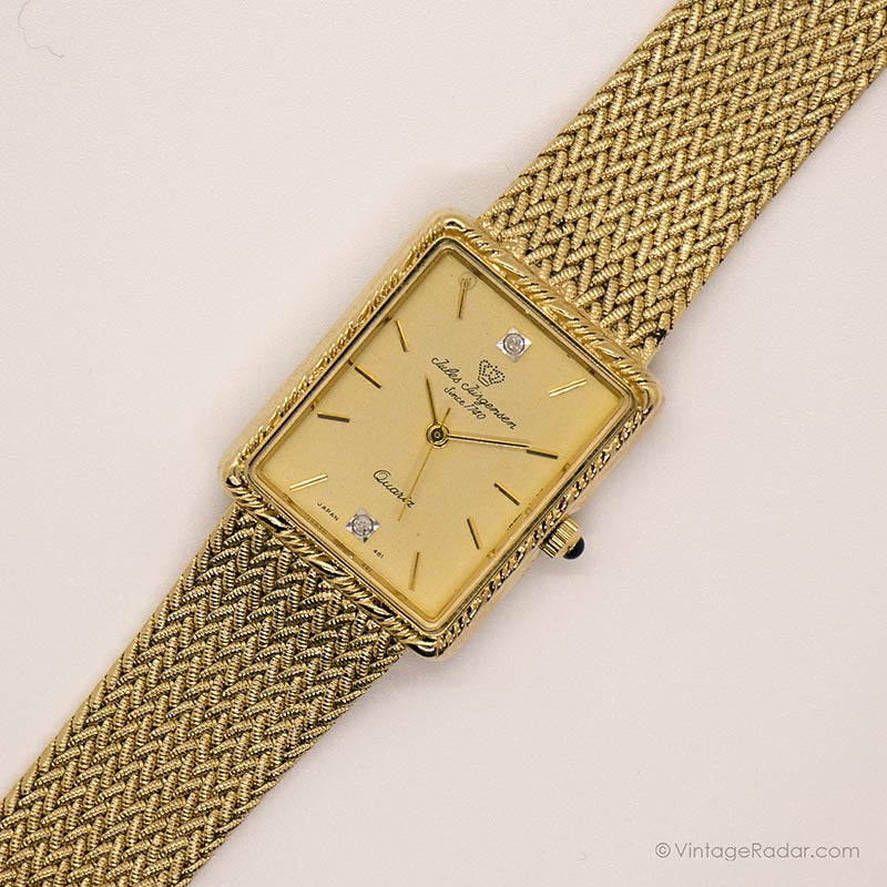 Vintage Gold-tone Jules Jurgensen Watch | Japan Quartz Luxury Watch ...