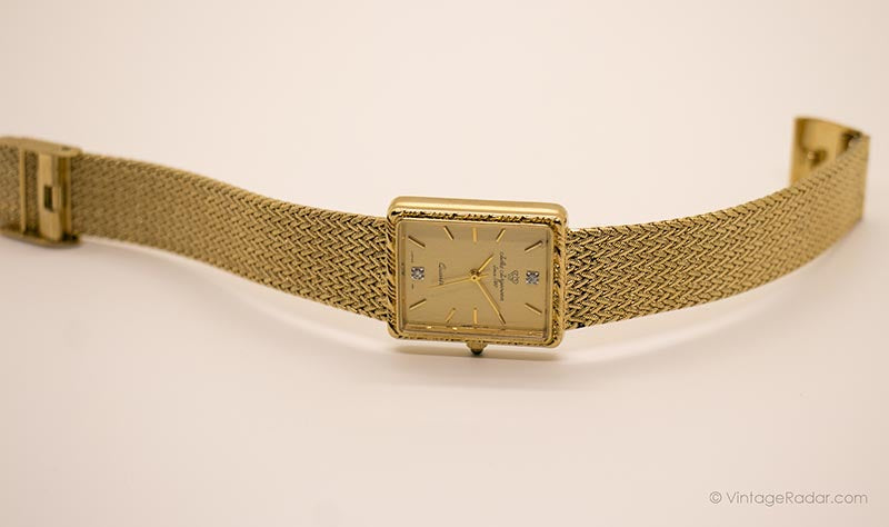 Vintage Gold-tone Jules Jurgensen Watch | Japan Quartz Luxury Watch ...