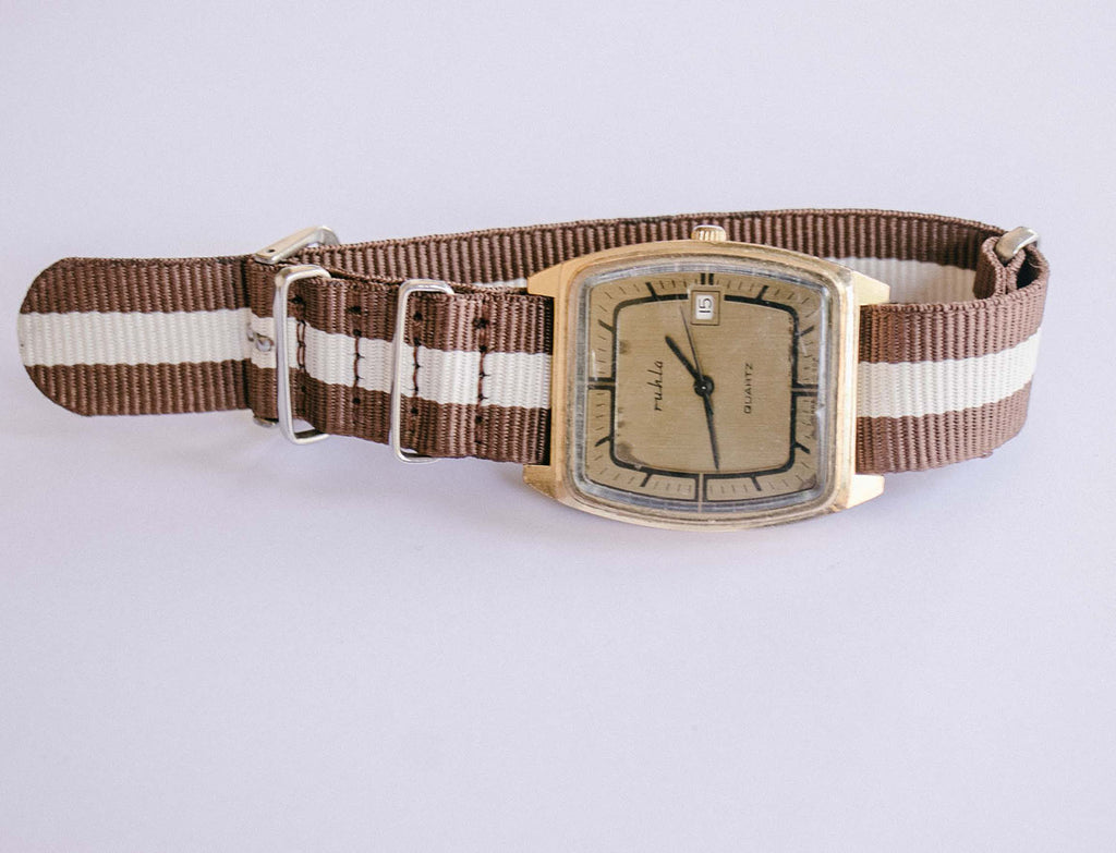 Ruhla Square-Dial Quartz Watch | Vintage Unisex Watch Made in GDR ...
