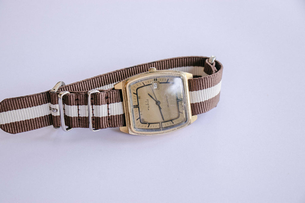 Ruhla Square-Dial Quartz Watch | Vintage Unisex Watch Made in GDR ...