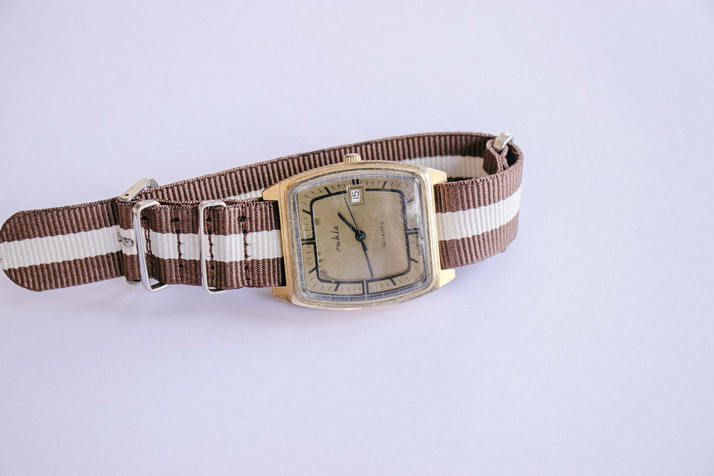 Ruhla Square-Dial Quartz Watch | Vintage Unisex Watch Made in GDR ...