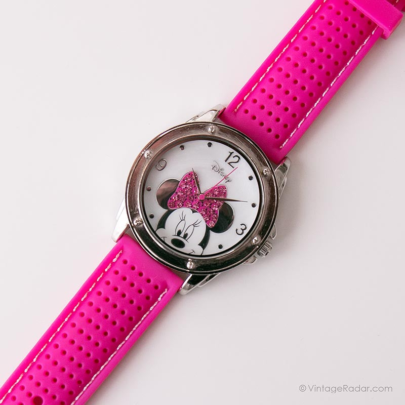 Vintage Large Minnie Mouse Watch | Silver-tone Disney Collectible Watc ...