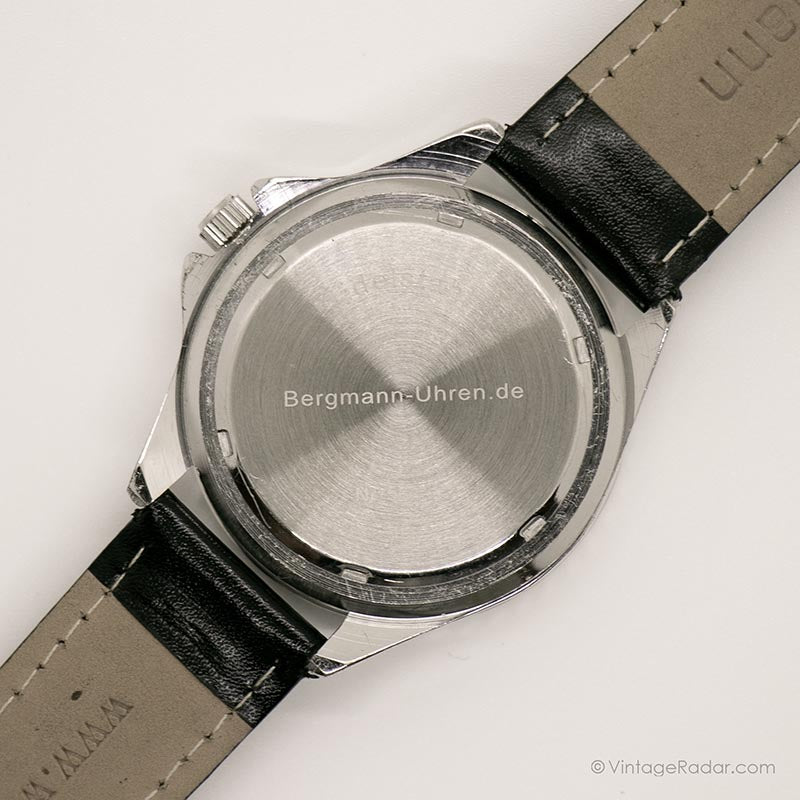 Silver-tone Bergmann Wristwatch | Vintage German Watches – Vintage Radar