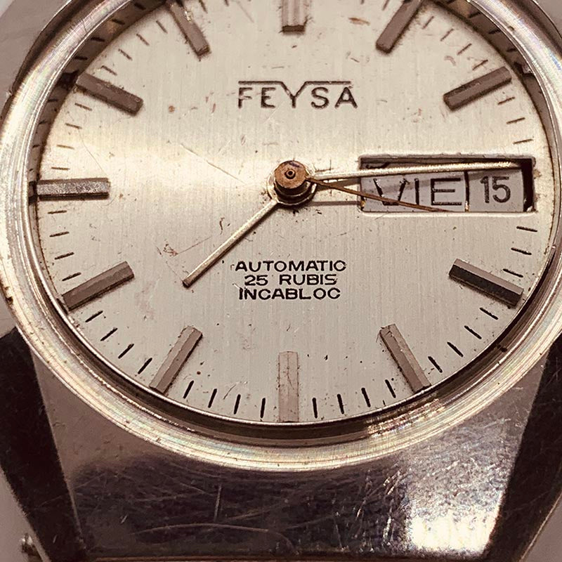 Feysa Automatic 25 Rubis Incabloc Watch for Parts & Repair – Vintage Radar