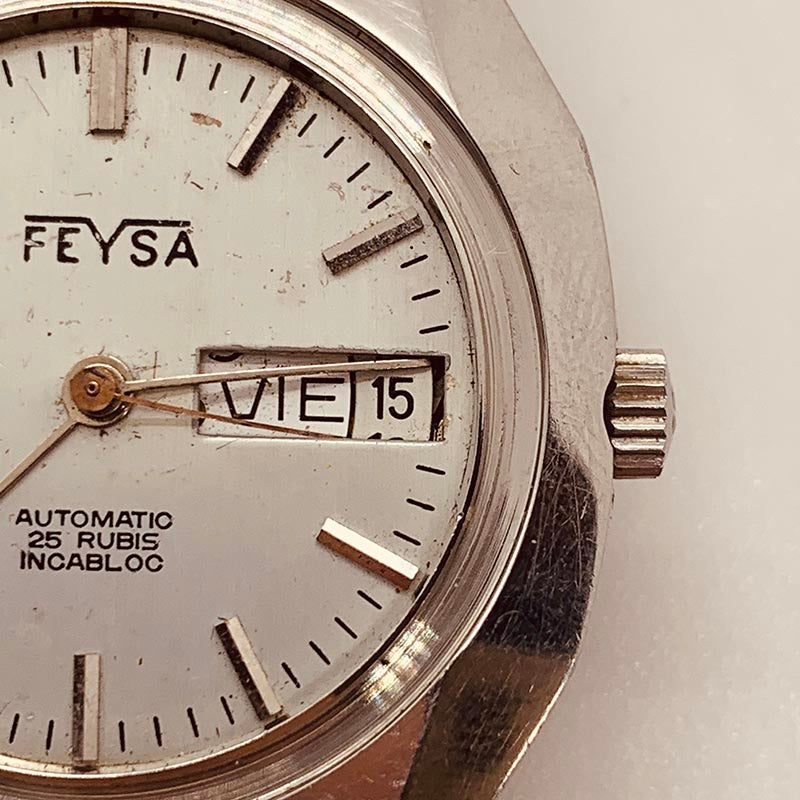 Feysa Automatic 25 Rubis Incabloc Watch for Parts & Repair – Vintage Radar