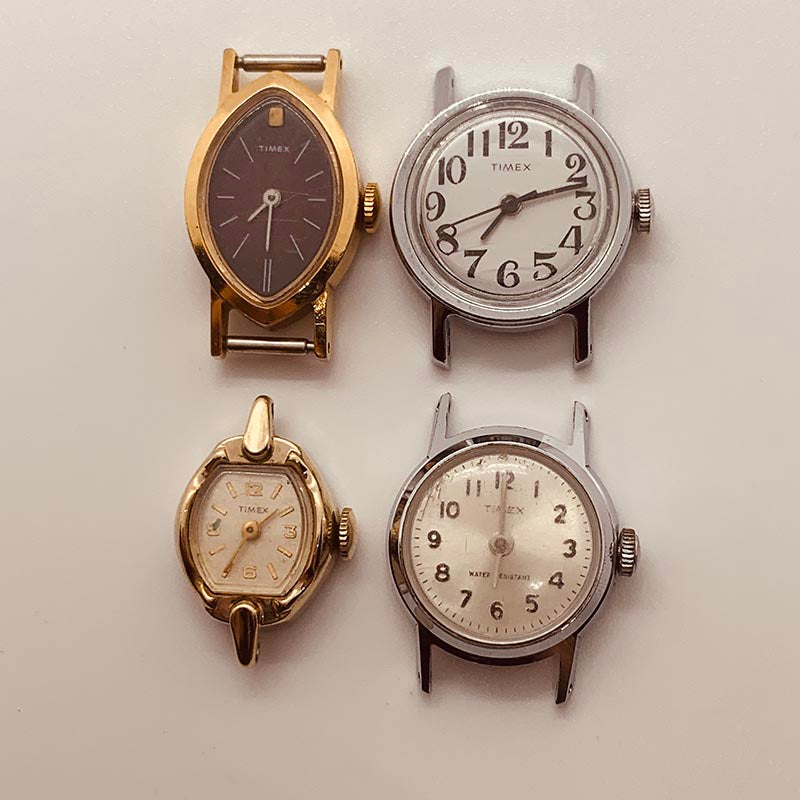 4 Art Deco Timex Mechanical Watches for Parts & Repair - NOT WORKING ...