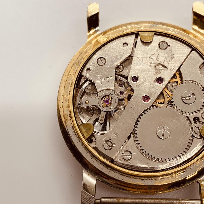 Suizo White Dial Mechanical Watch for Parts & Repair - NOT WORKING ...