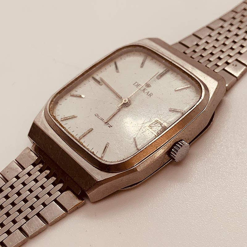 1980s Delkar Quartz Date Watch for Parts & Repair - NOT WORKING ...