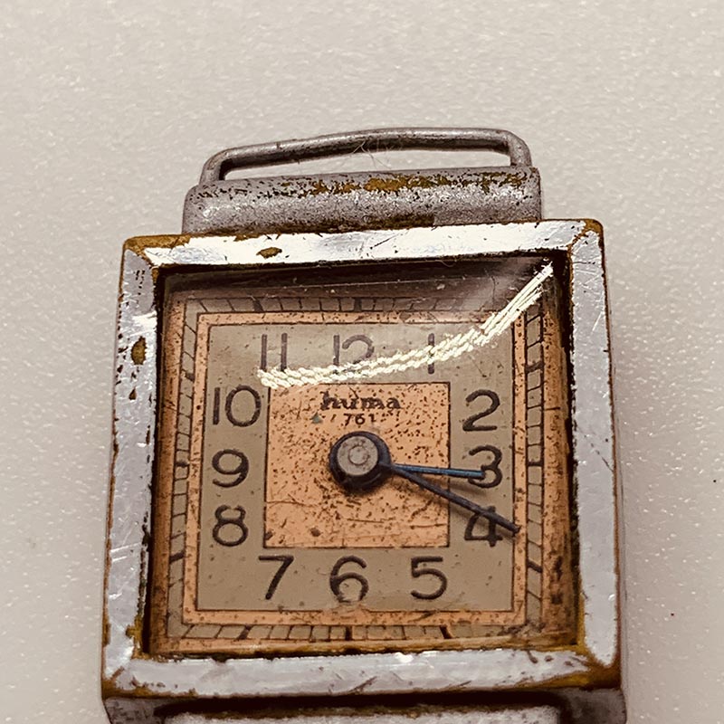 1940s Art Deco Huma 761 Watch for Parts & Repair - NOT WORKING ...