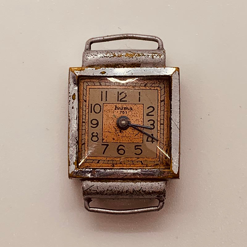 1940s Art Deco Huma 761 Watch for Parts & Repair - NOT WORKING ...