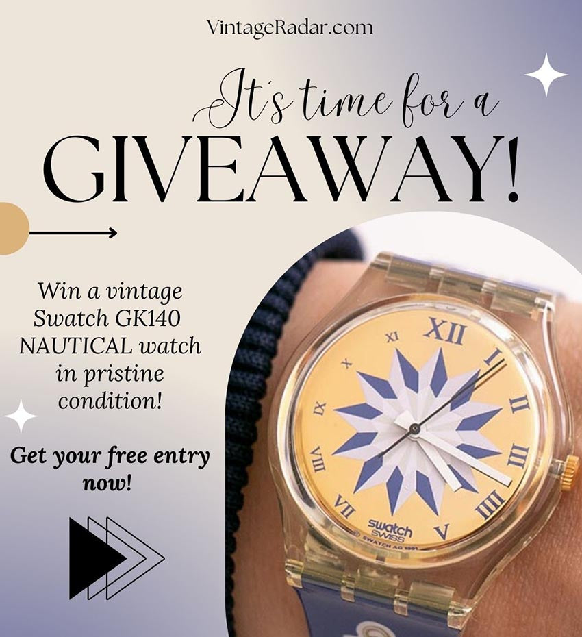Vintage Radar Giveaway October 2022: Win a vintage Swatch GK140!